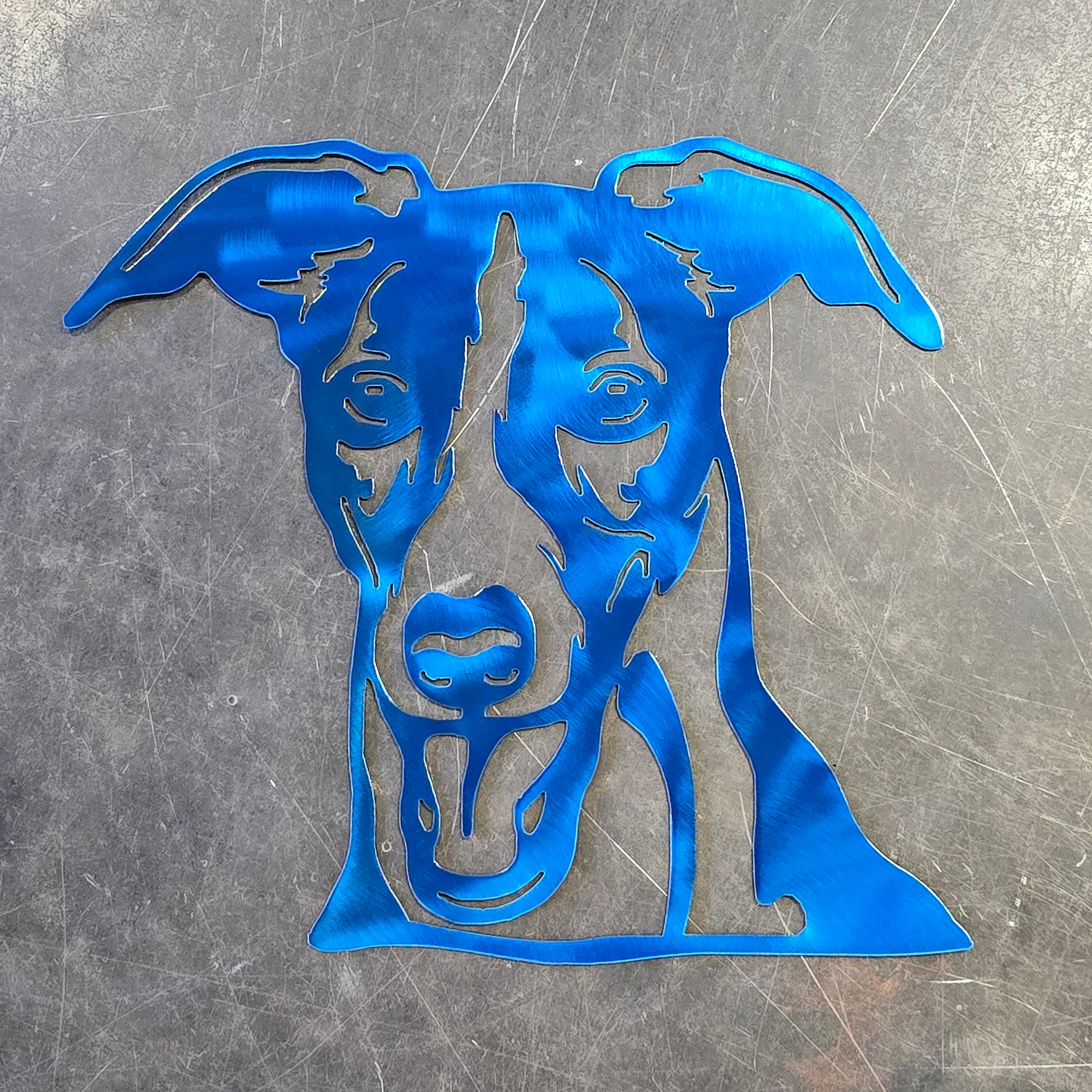 Whippet Metal Art