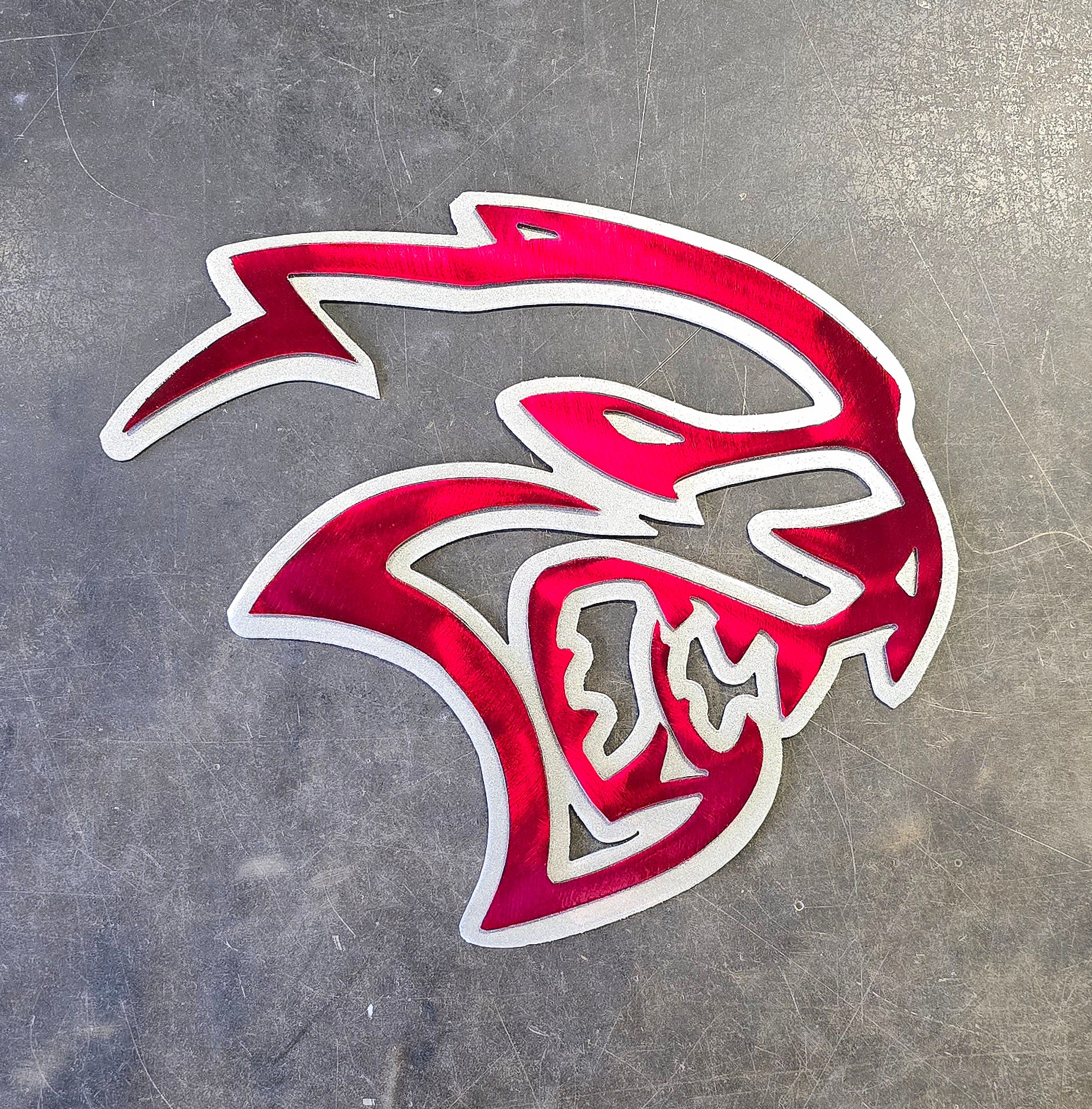 Dodge Hellcat Metal Art