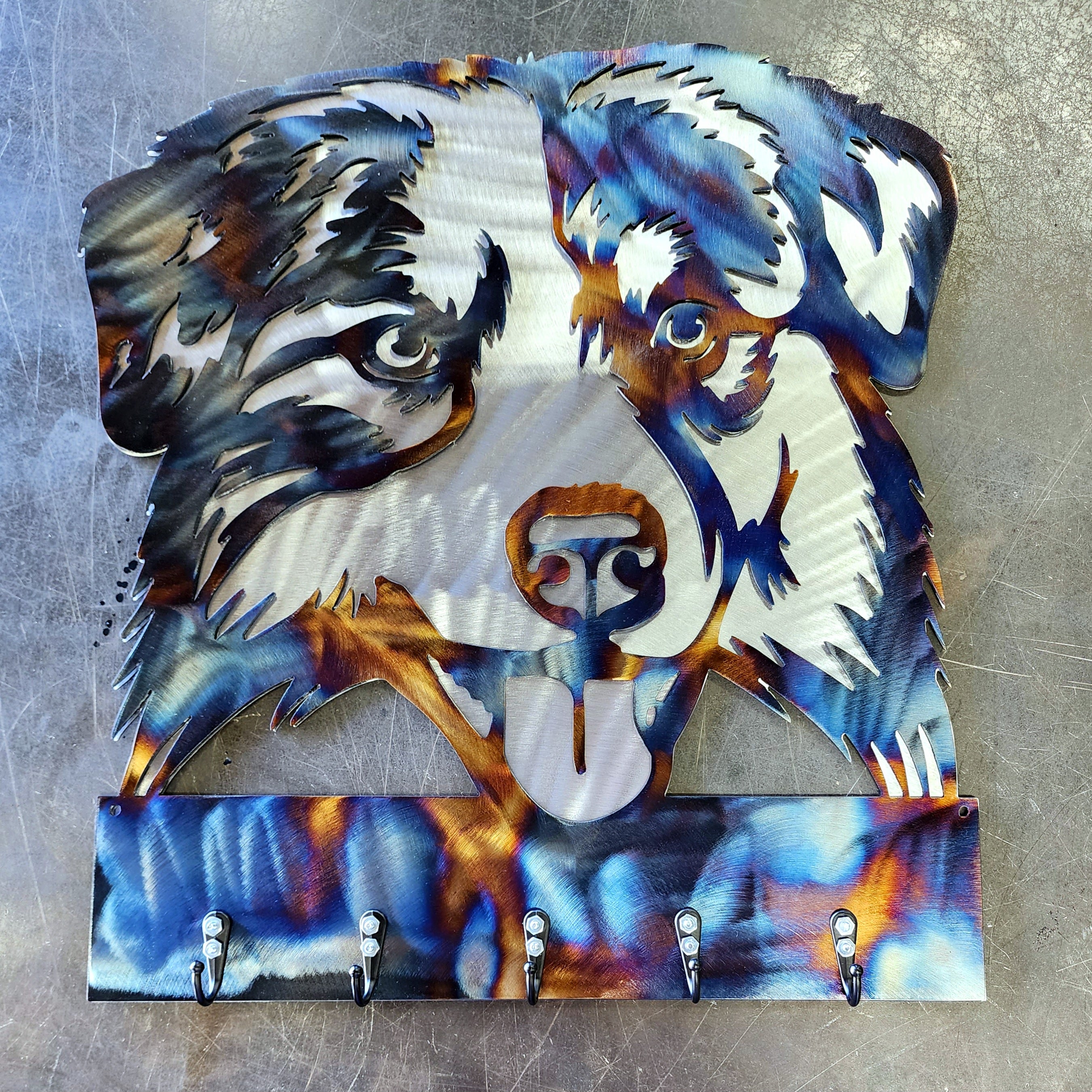 Australian Shepherd #1 Key & Leash Hanger