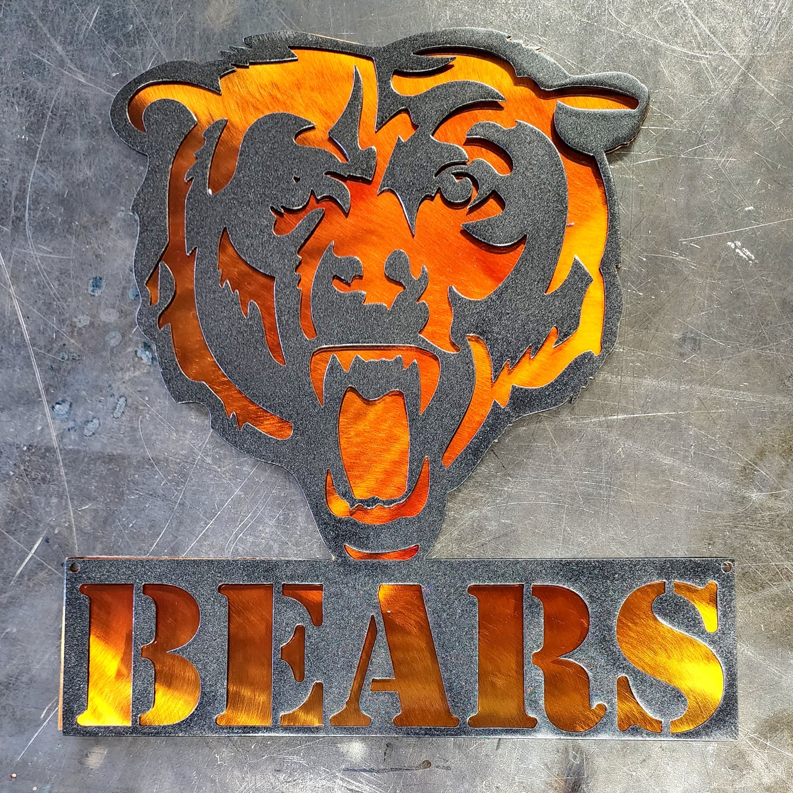 Chicago Bears Custom Metal