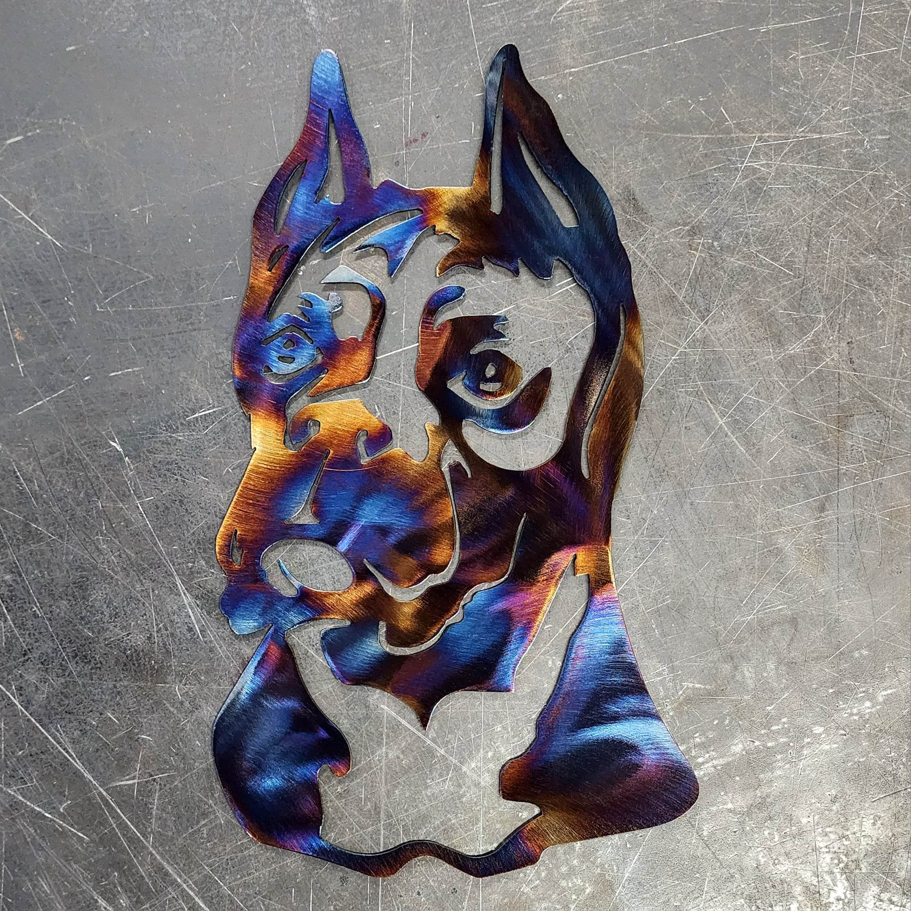 Boxer #3 Metal Art