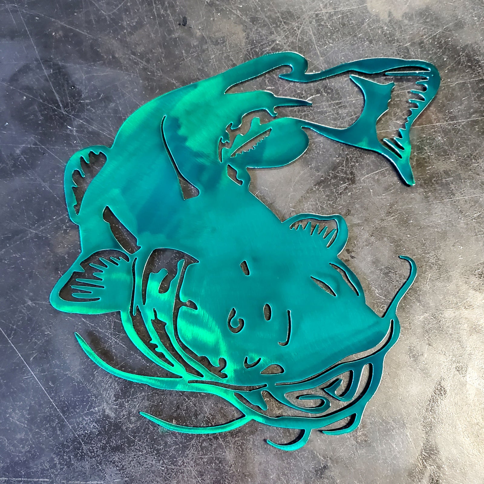 Catfish Metal Art