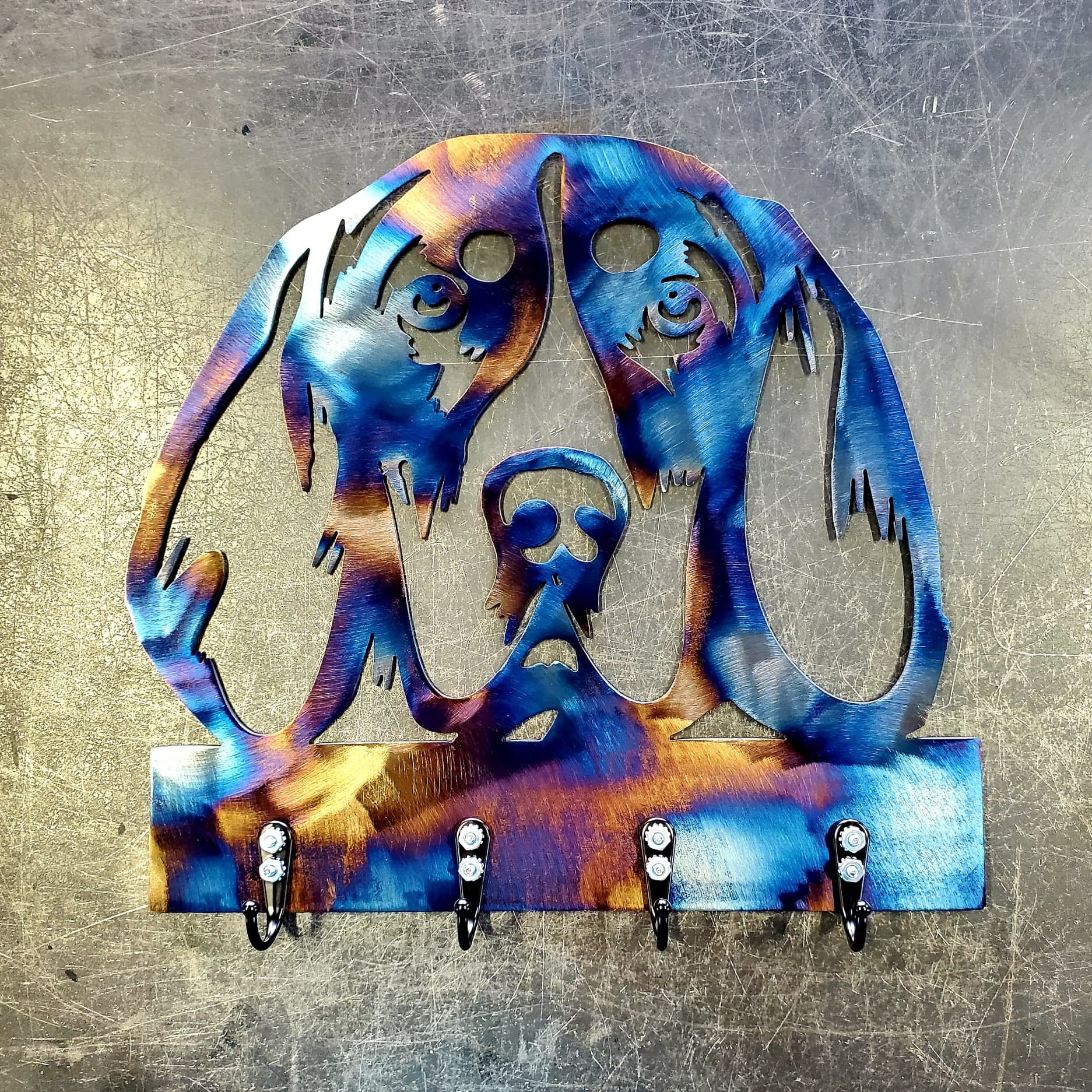 Coonhound Blue Tick Key & Leash Hanger