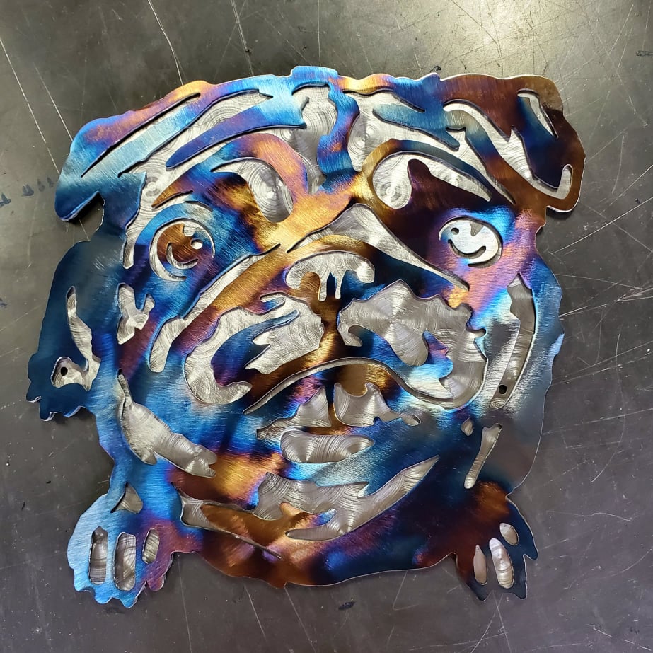 Pug #2 Metal Art
