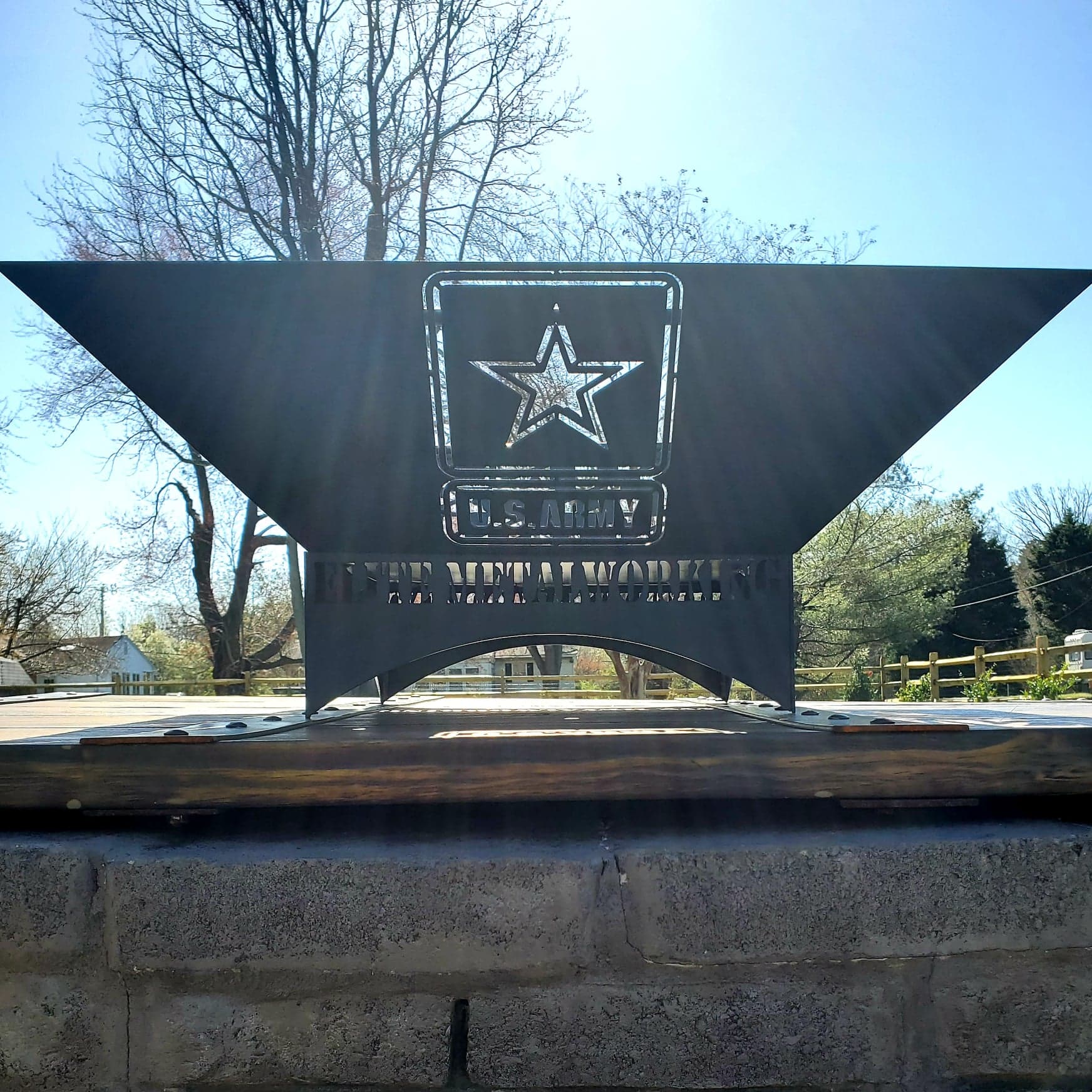 Army- Fire Pit Side Design