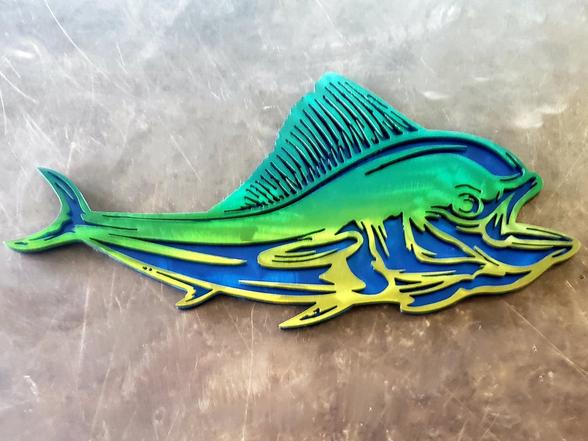 Mahi Mahi Metal Art